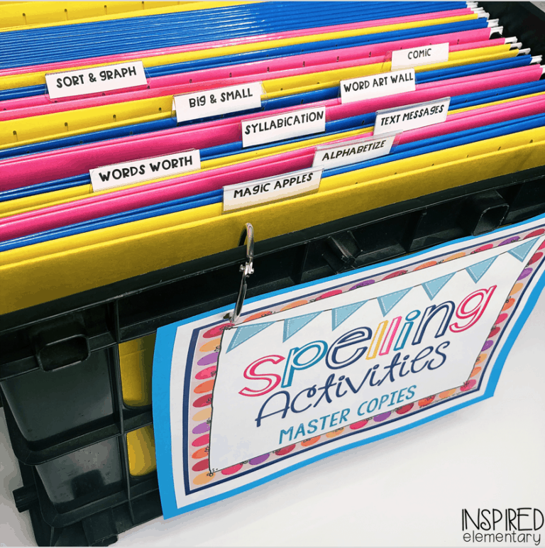 Spelling Activities: Setting Up a Spelling Center · Inspired Elementary