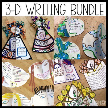 3-D Writing Activities BUNDLE – Writing Craftivities Throughout the Year