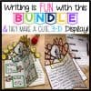 3-D Writing Activities BUNDLE – Writing Craftivities Throughout the Year