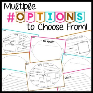 All About Me Writing Activity: 3-D Faces · Inspired Elementary