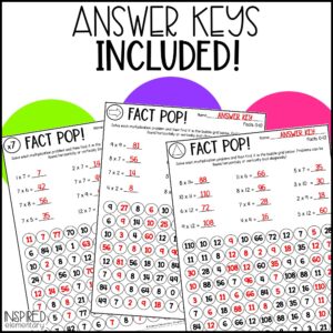 Multiplication Fact Pop: Multiplication Facts Practice to 12 · Inspired ...