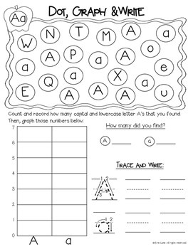 A-Z Dot, Graph & Write · Inspired Elementary