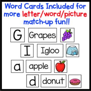 A-Z Pocket Chart Letter & Picture Cards · Inspired Elementary