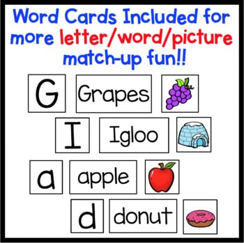 A-Z Pocket Chart Letter & Picture Cards · Inspired Elementary