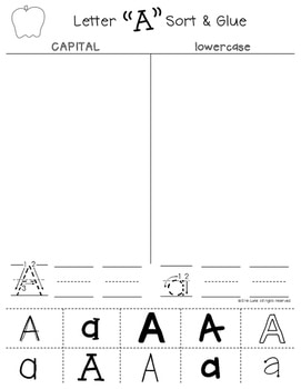 A-Z Sort and Glue Literacy Center · Inspired Elementary