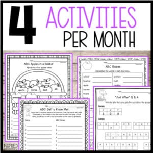 ABC Order Practice: Alphabetizing Through the Year! · Inspired Elementary