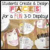 All About Me Writing Activity: 3-D Faces