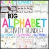 Alphabet Activities Bundle (Capital & Lowercase Alphabet Books and ...