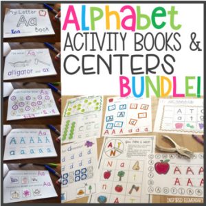 Alphabet Activities Bundle (Capital & Lowercase Alphabet Books and Centers)