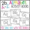 Alphabet Activities Bundle (Capital & Lowercase Alphabet Books and ...