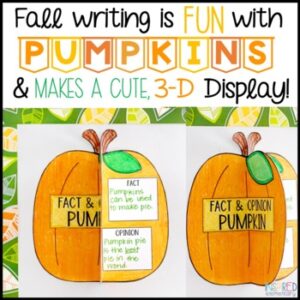 Fall Writing Craftivity: 3-D Pumpkins · Inspired Elementary