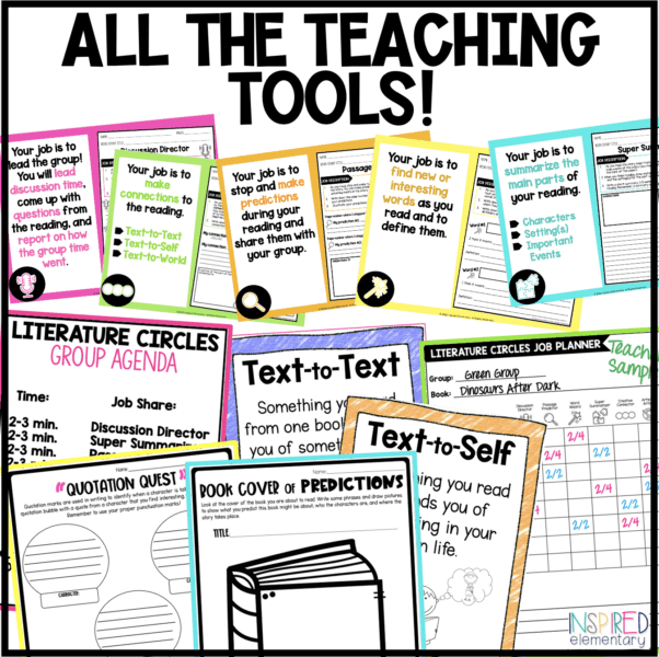 Literature Circles: Job Sheets and More! · Inspired Elementary