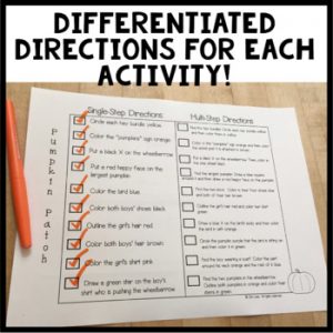 Listen and Color October | Following Directions Activities | Listening ...