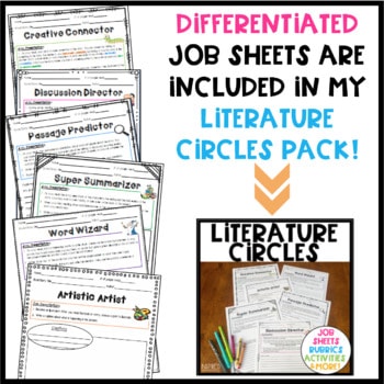 Literature Circles FREEBIE SET! · Inspired Elementary