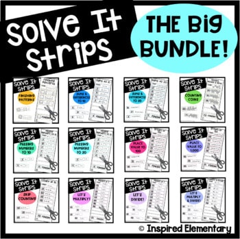 Math Puzzles | Math Centers | Solve It Strips® Bundle · Inspired Elementary