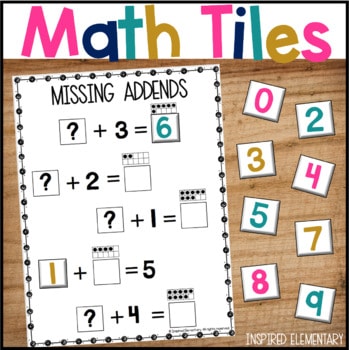 Math Tiles: Missing Addends