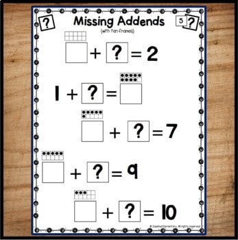 Math Tiles: Missing Addends