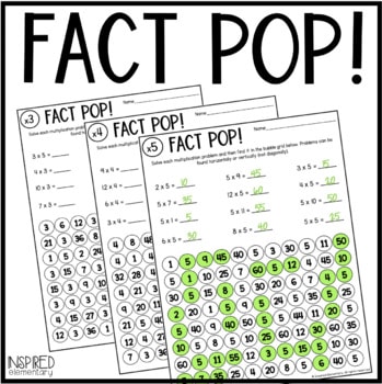 Multiplication Fact Pop: Multiplication Facts Practice to 12 · Inspired ...
