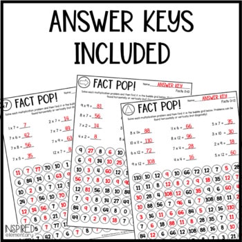 Multiplication Fact Pop: Multiplication Facts Practice to 12 · Inspired ...