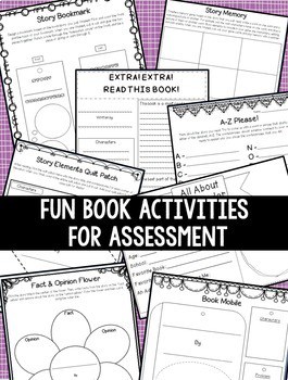 Reading Response Activities: Comprehension Pages & Book Activities!