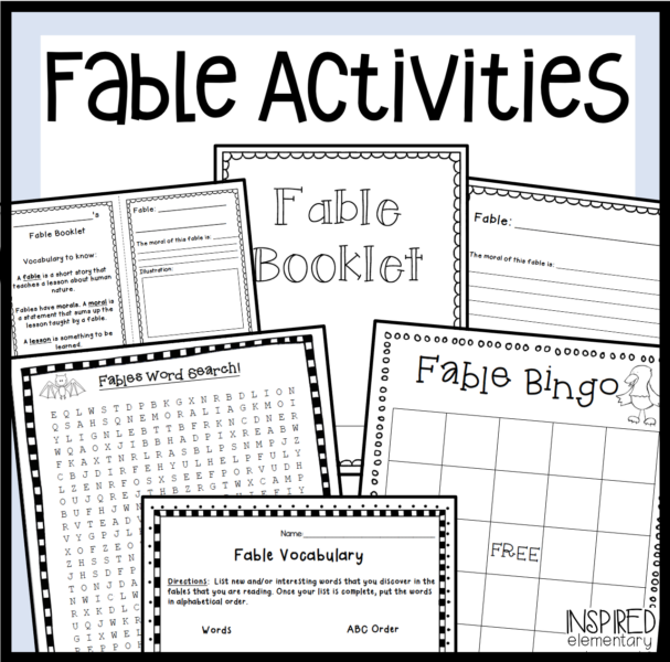 Fables Unit: Teaching Tools and Activity Pack! · Inspired Elementary