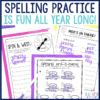 SPELLING ACTIVITIES - NO PREP - For ALL Word Lists (10, 15, 20 & 25 ...