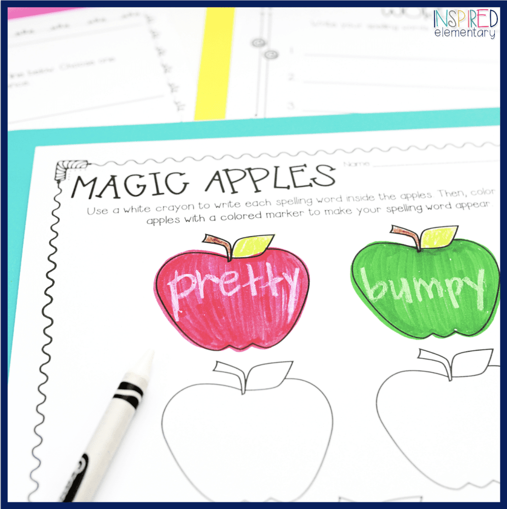 SPELLING ACTIVITIES - NO PREP - For ALL Word Lists (10, 15, 20 & 25 ...