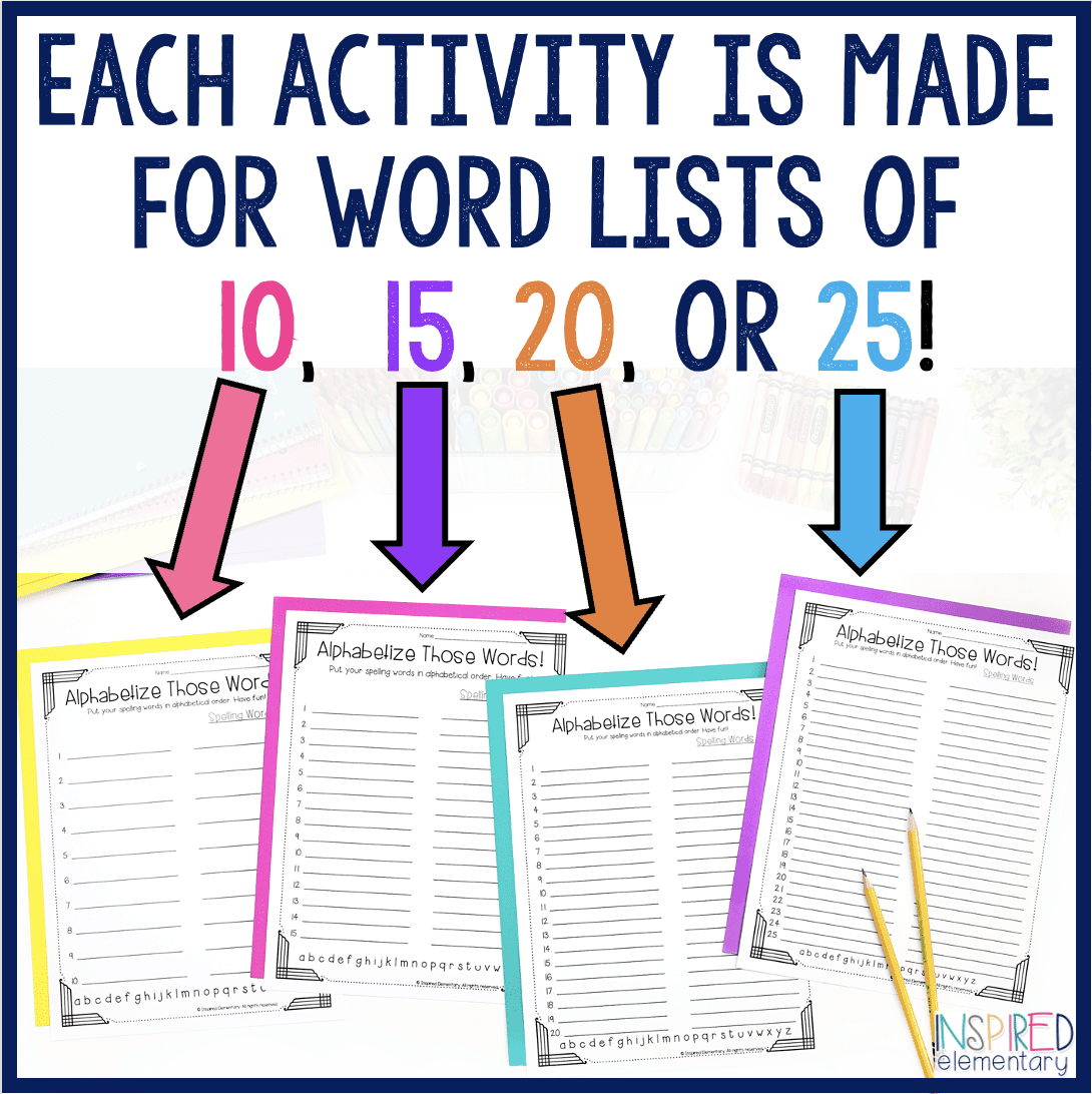 Spelling Activities FREEBIES! · Inspired Elementary