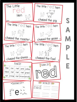 Sight Word Activity Book Bundle: Colors and Numbers · Inspired Elementary