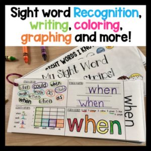 Sight Word Activity Strips BUNDLE! · Inspired Elementary