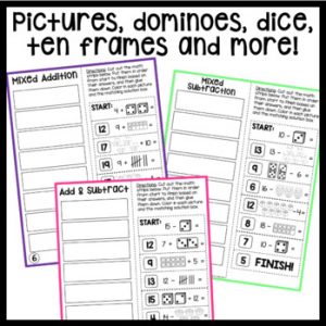 Addition and Subtraction With Pictures Solve It Strips® · Inspired ...