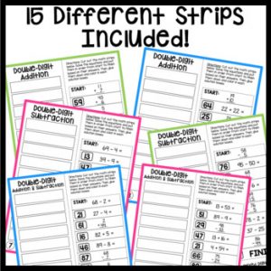 Double Digit Addition and Subtraction WITHOUT REGROUPING Solve It ...