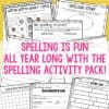 Spelling Activities FREEBIES! · Inspired Elementary