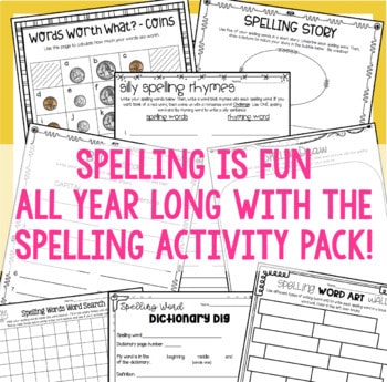 Spelling Activities FREEBIES! · Inspired Elementary