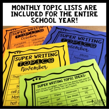 Super Writing! A Writing Fluency Activity · Inspired Elementary