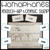 Synonym, Antonym, & Homophone Match-Ups and Activities BUNDLE ...