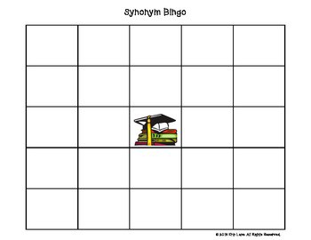 Synonym Bingo Level Three · Inspired Elementary
