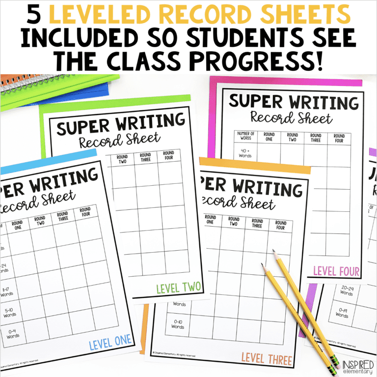 Super Writing! A Writing Fluency Activity · Inspired Elementary