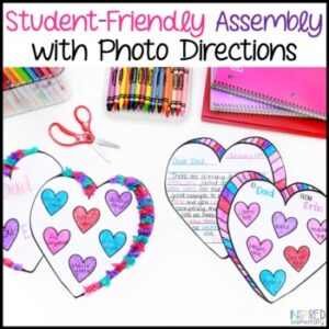 Valentine's Day Writing: 3-D Hearts Activity · Inspired Elementary