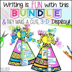 Writing Activities 3D Bundle | Writing Craftivities · Inspired Elementary