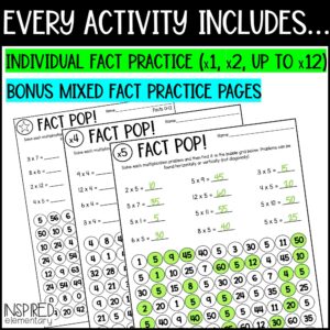 Multiplication Facts Practice Bundle | Multiplication Games and ...