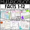 Multiplication Facts Practice Bundle | Multiplication Games and ...
