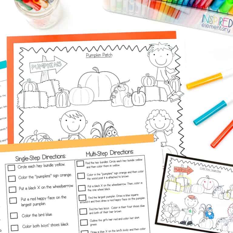 Listen and Color BUNDLE | Following Directions Activities · Inspired ...