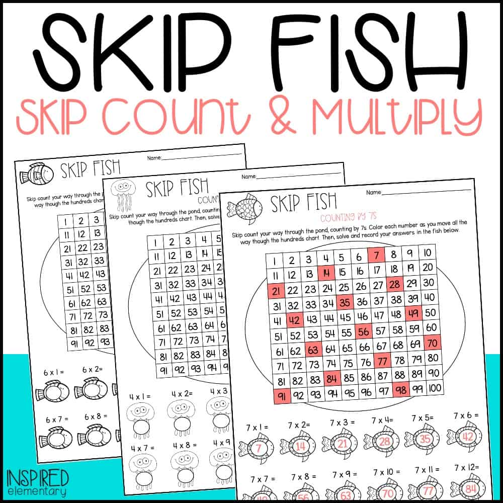 Skip Fish Multiplication: Skip Counting Facts to 12 · Inspired Elementary