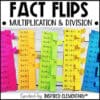 Multiplication & Division Fact Flips BUNDLE | Math Facts 1-12 ...