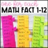 Multiplication Fact Flips | Math Facts 1-12 · Inspired Elementary
