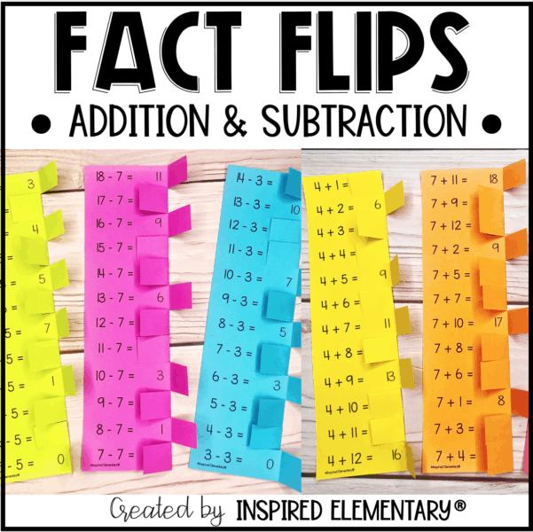 Math Facts Practice with Fact Flips · Inspired Elementary