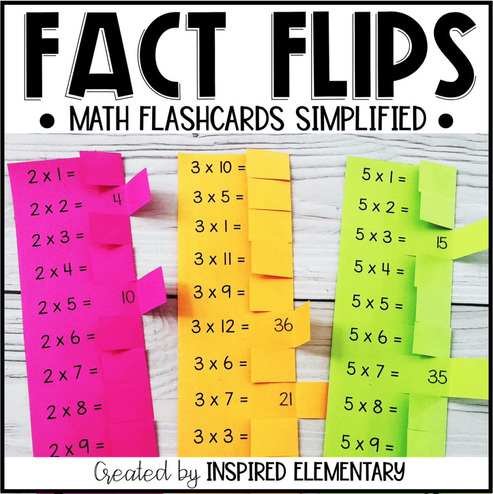 Math Facts Practice with Fact Flips · Inspired Elementary