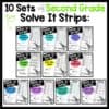 2nd Grade Math Centers Solve It Strips® | Math Puzzles · Inspired ...