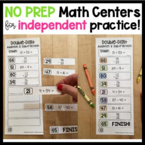 2nd Grade Math Centers Solve It Strips® | Math Puzzles · Inspired ...